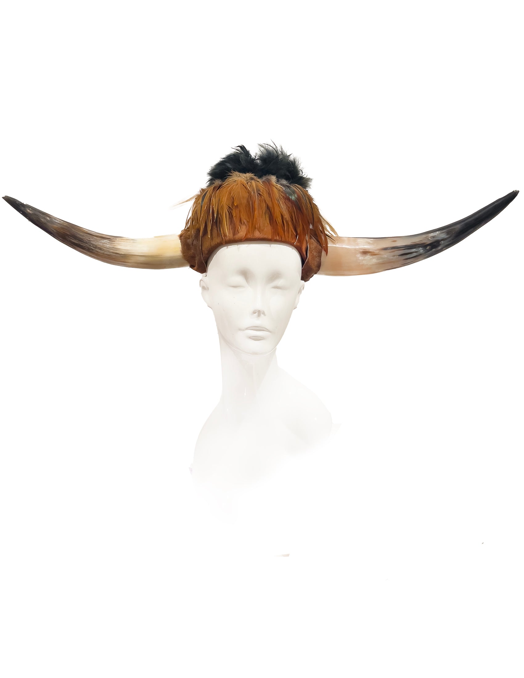 Brown Headdress 1 – Laurel DeWitt Showroom